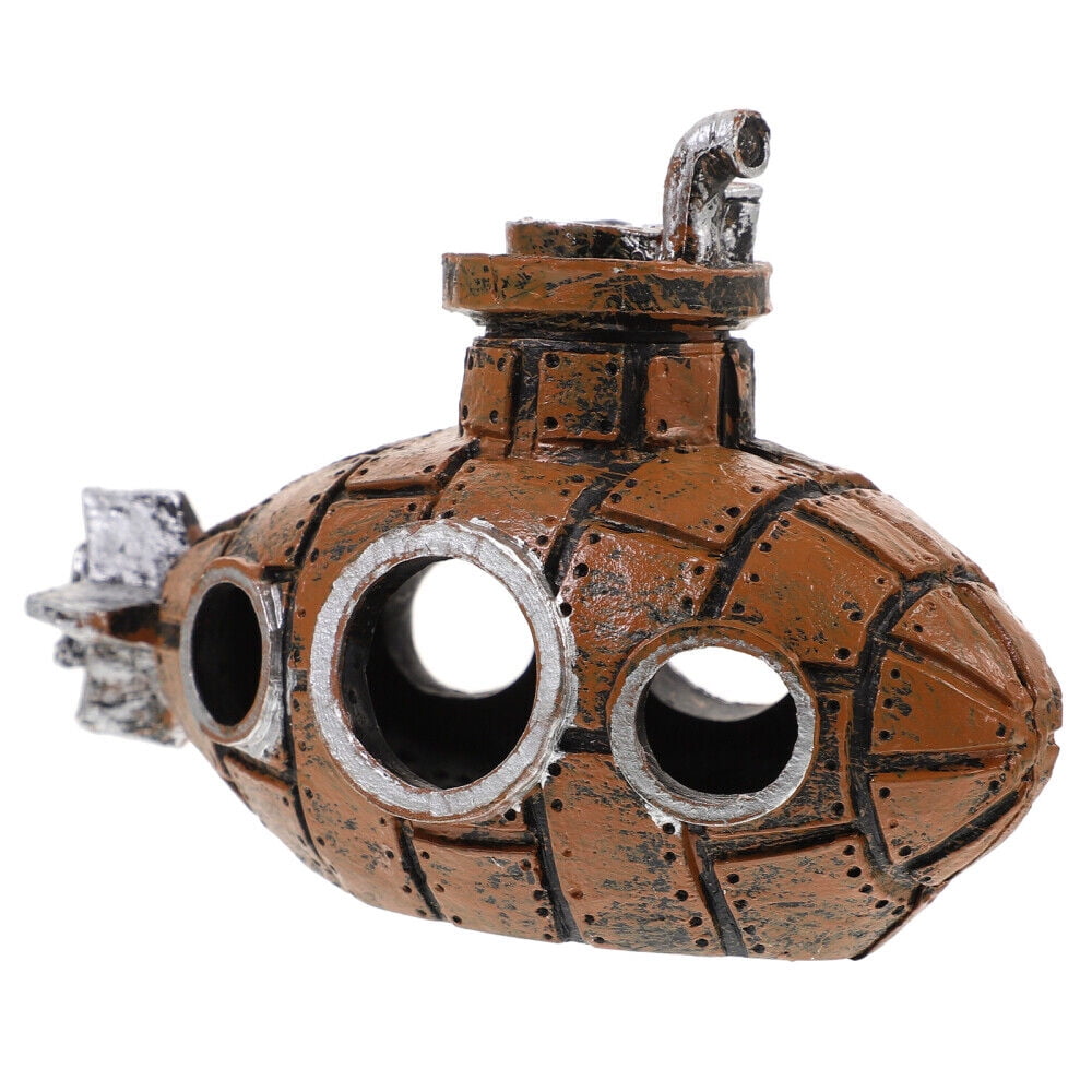 Submarine Oxygen Pendulum Resin Crafts Fish Tank Vintage Decor ...