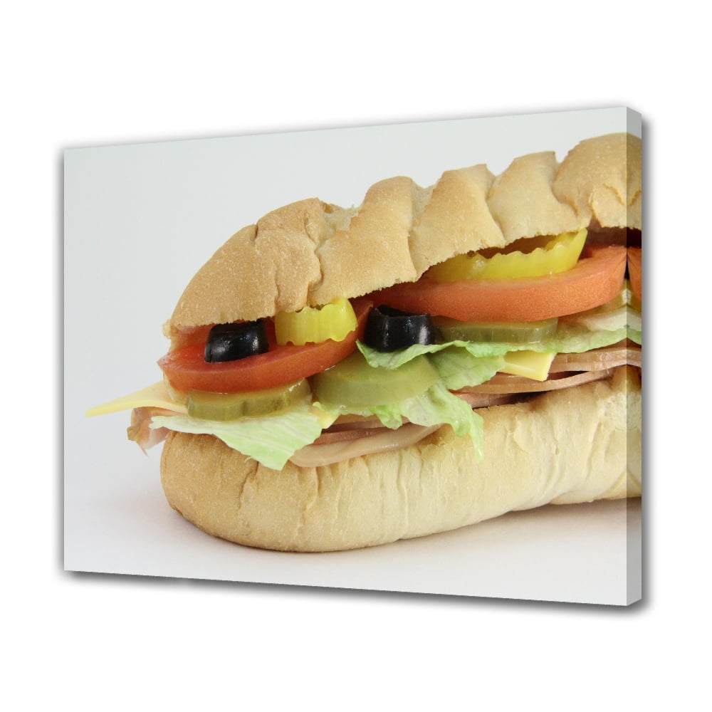 Submarine Sandwich Sub Subway Canvas Poster Bedroom Decor Sports ...