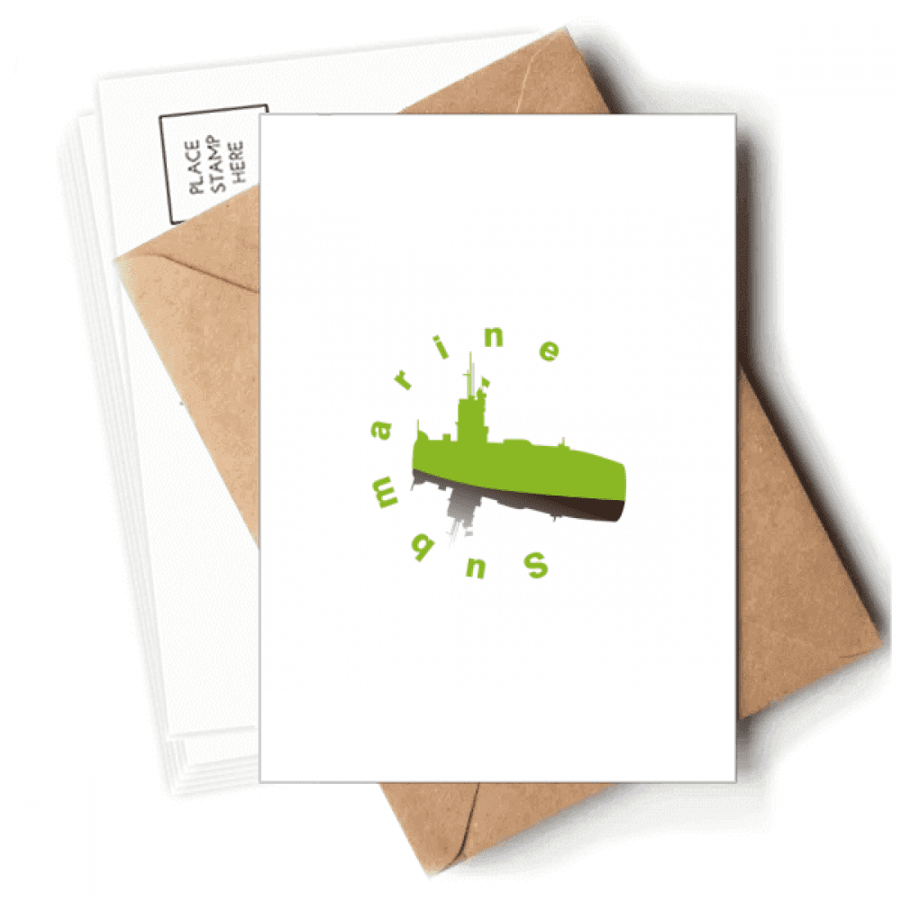 Submarine Sank Underwater Ocean Postcards Envelopes Blank Note Cards ...