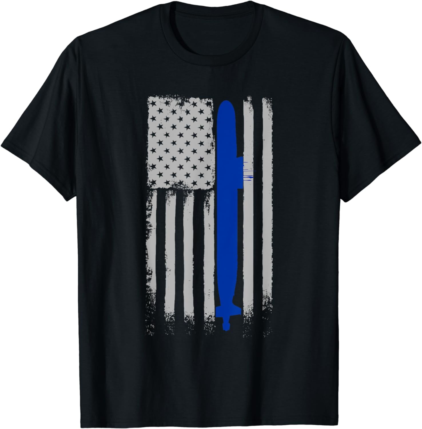 Submarine USA Flag - Shirt Gift For Submariner T-Shirt - Walmart.com