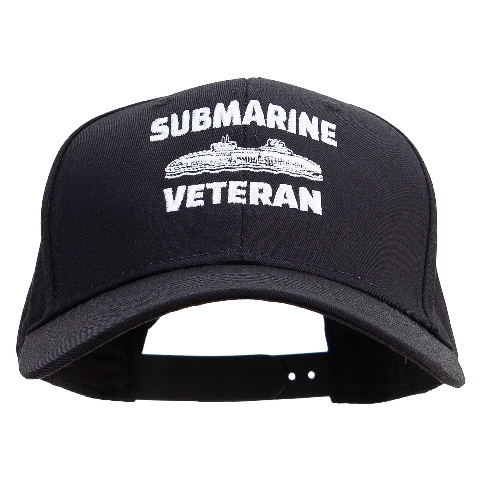 Submarine Veteran Embroidered Six Panels Pro Style Cap - Black OSFM ...