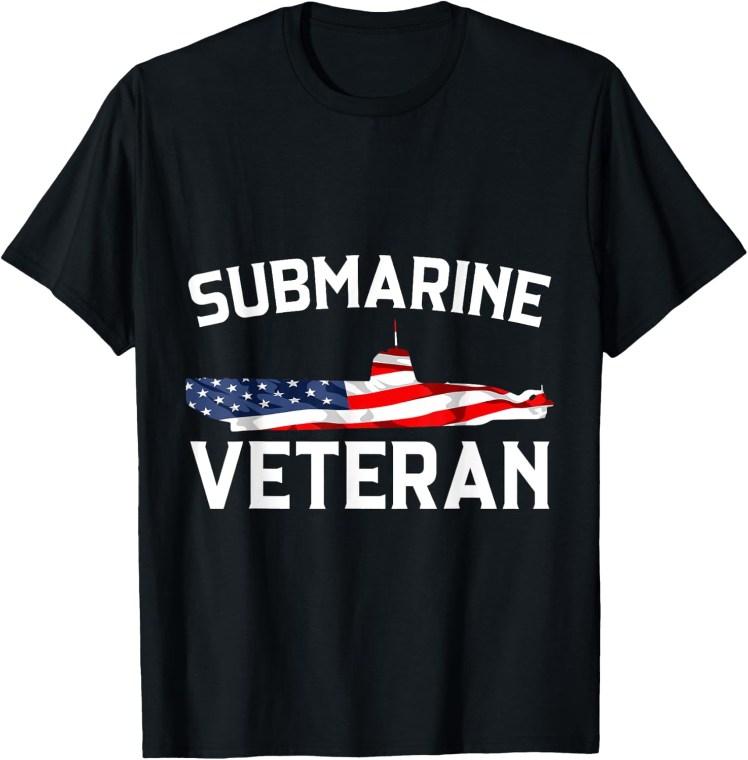 Submarine Veteran USA Flag Nautical Submariner Underwater T-Shirt ...