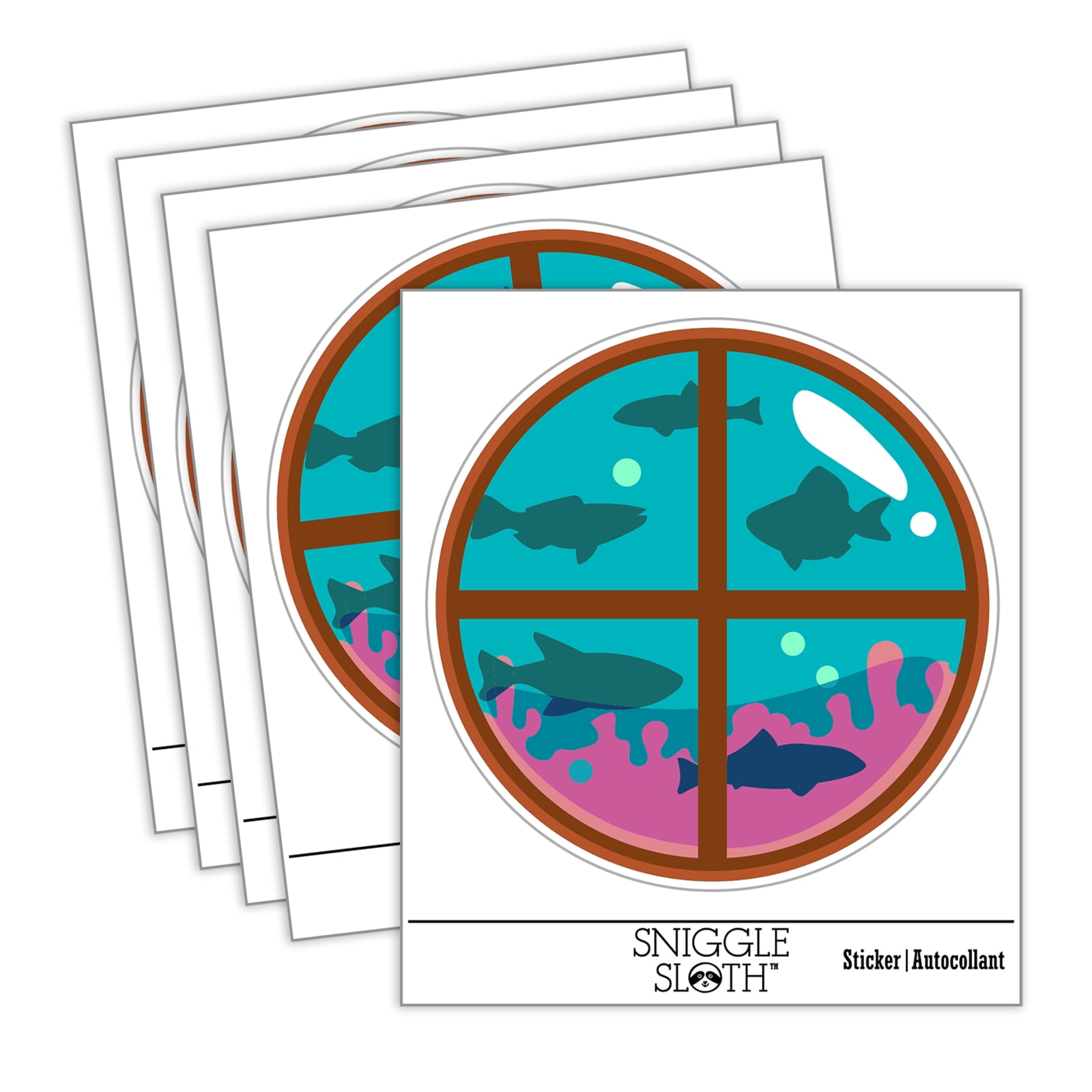 Submarine Window Underwater Fish Car Window Bumper Water Bottle Phone ...