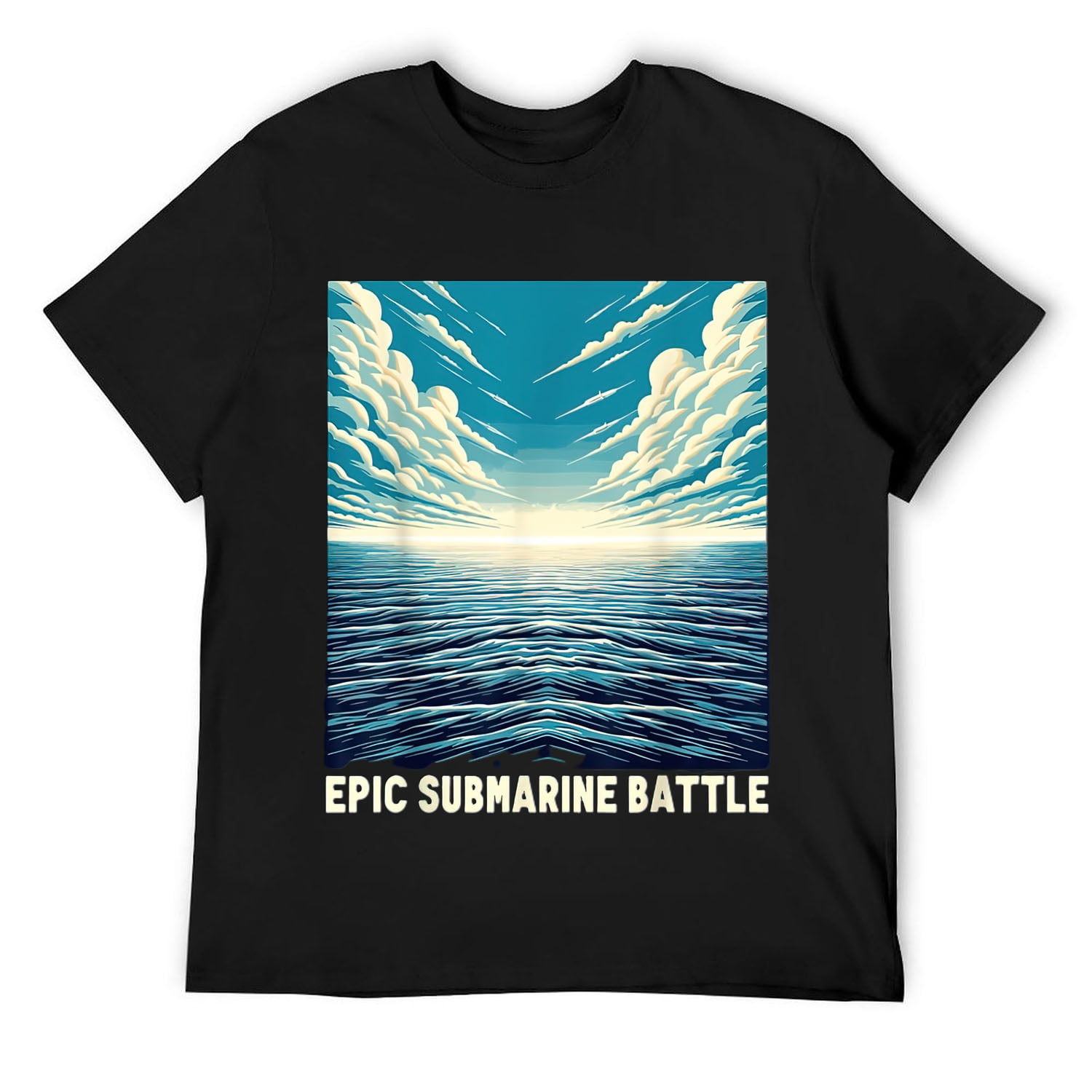 Submariner Epic Submarine Battle Naval Warfare Sub U-boat T-Shirt ...