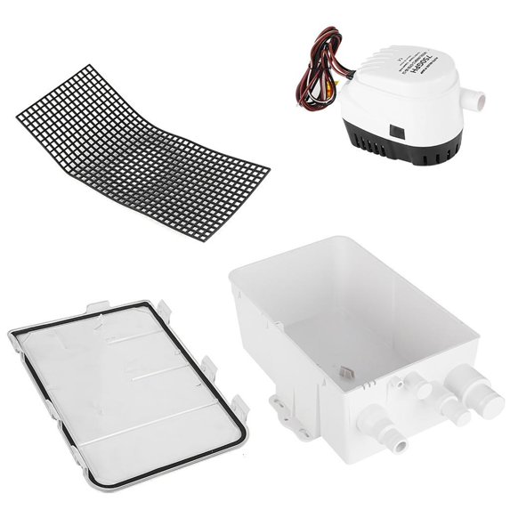 Submerged Shower Drain Pump Anti Backflow Small 12V/24V Portable Water ...