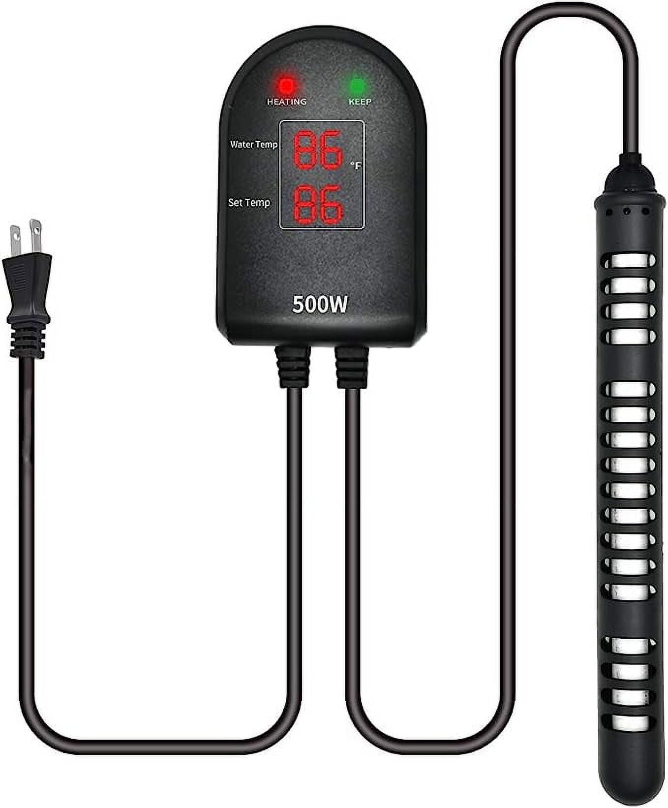 Submersible Aquarium Heater 500W Fish Tank Heater w/Intelligent ...