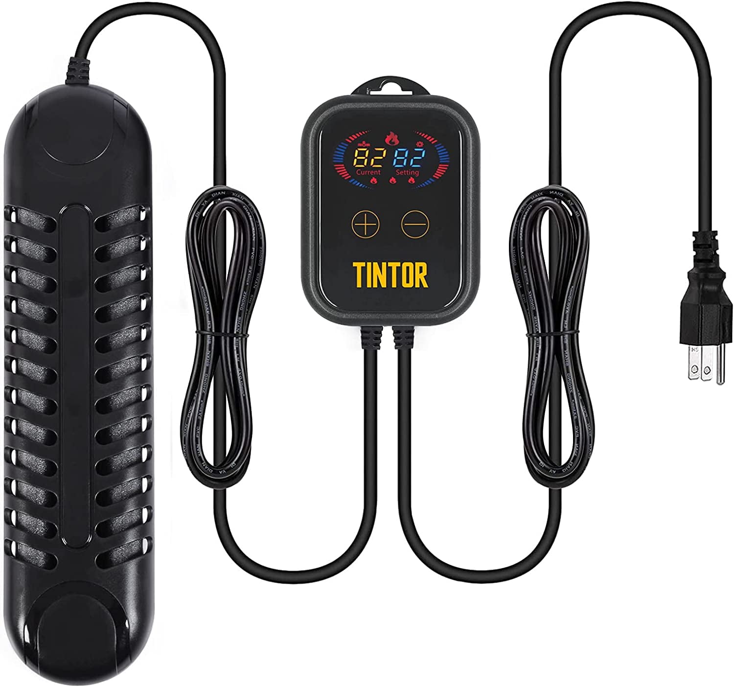 Submersible Aquarium Heater, 800W/1200W fish tank heater, double tube ...