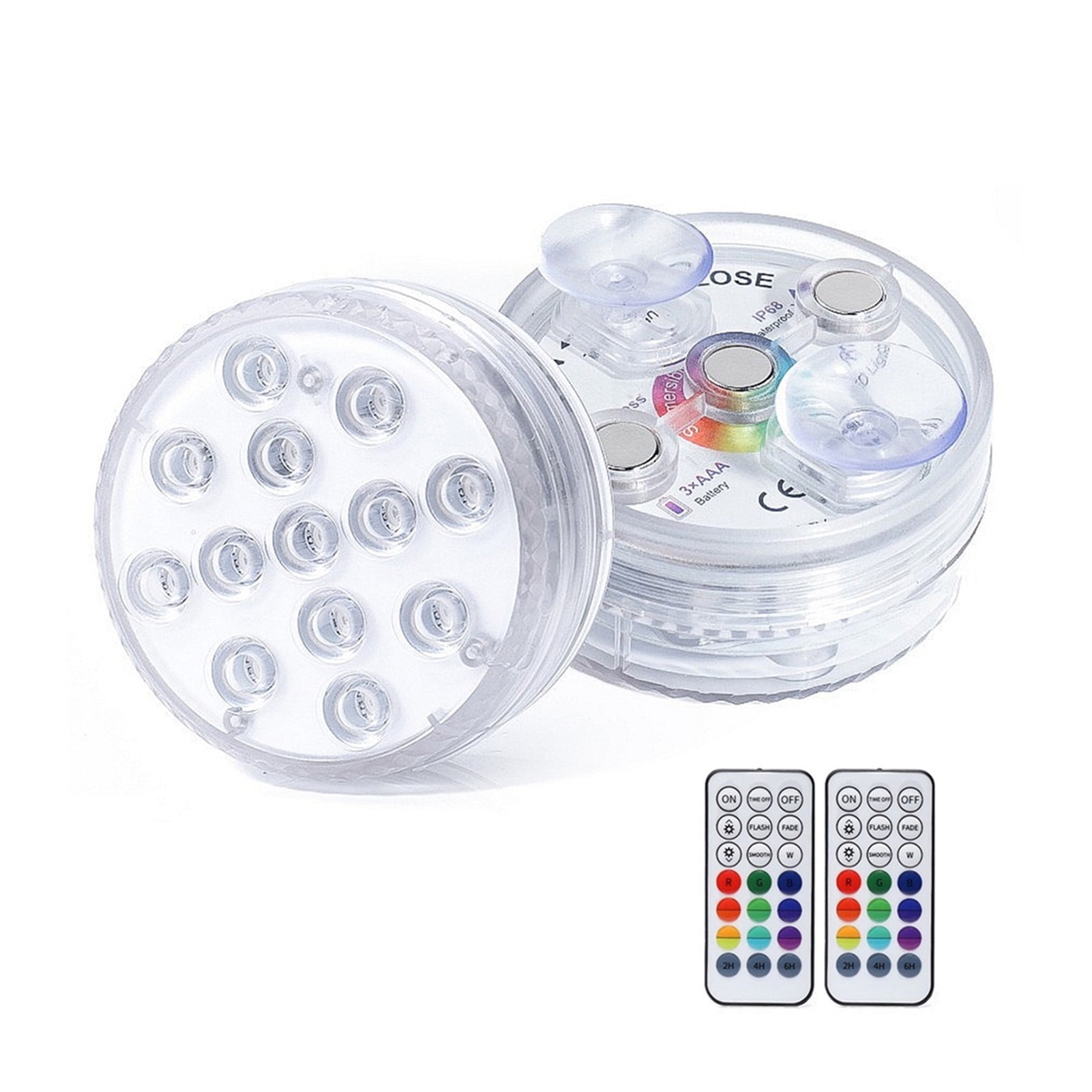 Submersible LED Lights With RF Remote 13 LED Underwater Led Lights With ...