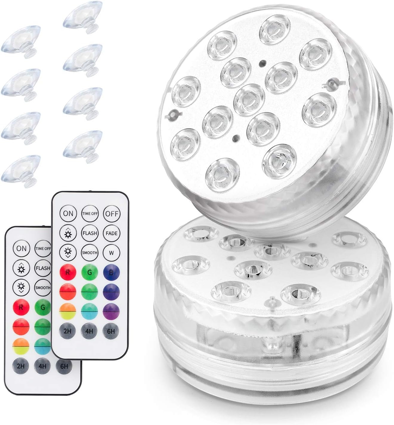 Submersible LED Pool Light, Vibrant Color Changing Underwater Bath ...