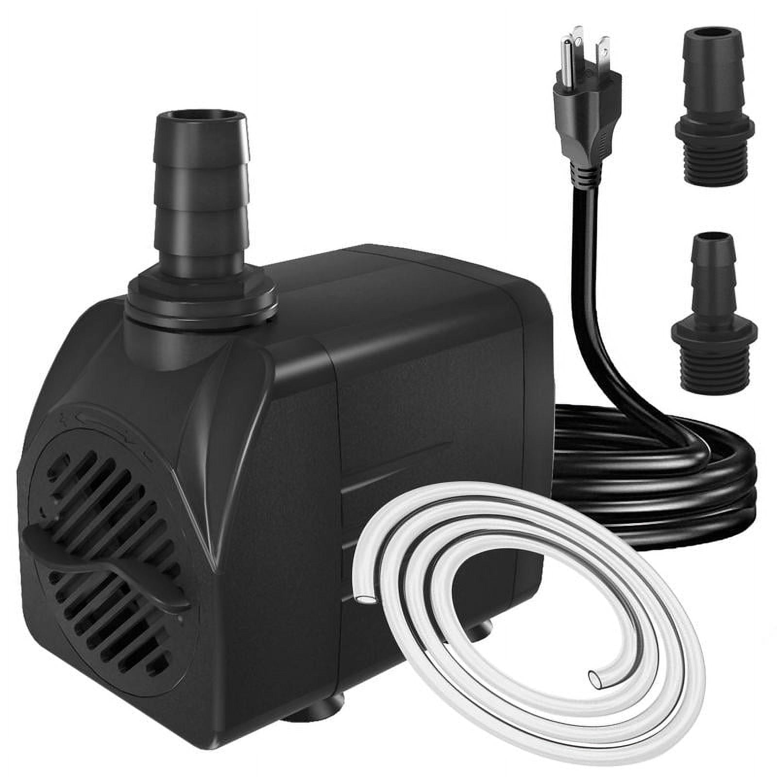 Submersible Water Fountain Pump 550 GPH Small Pond Pump 30W Black ...