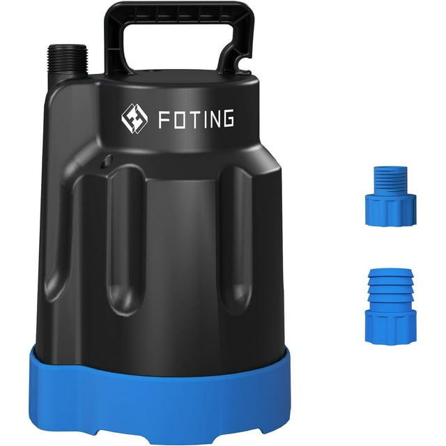 Submersible Water Pump 1/2 HP Electric Utility Pump, 1860 GPH Sump Pump ...