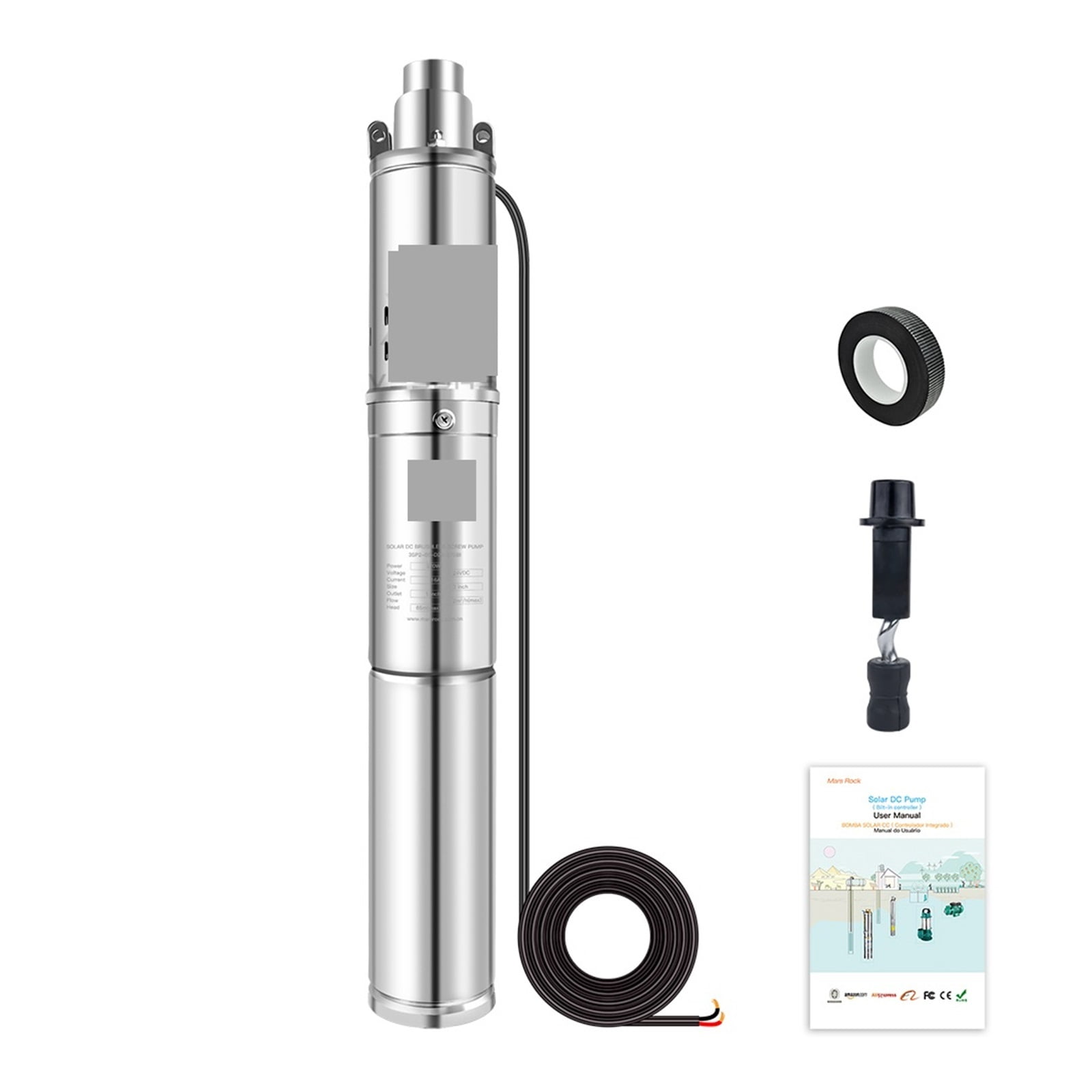 Submersible Well Water Pump Solar Water Pump With Bulit In Controller ...