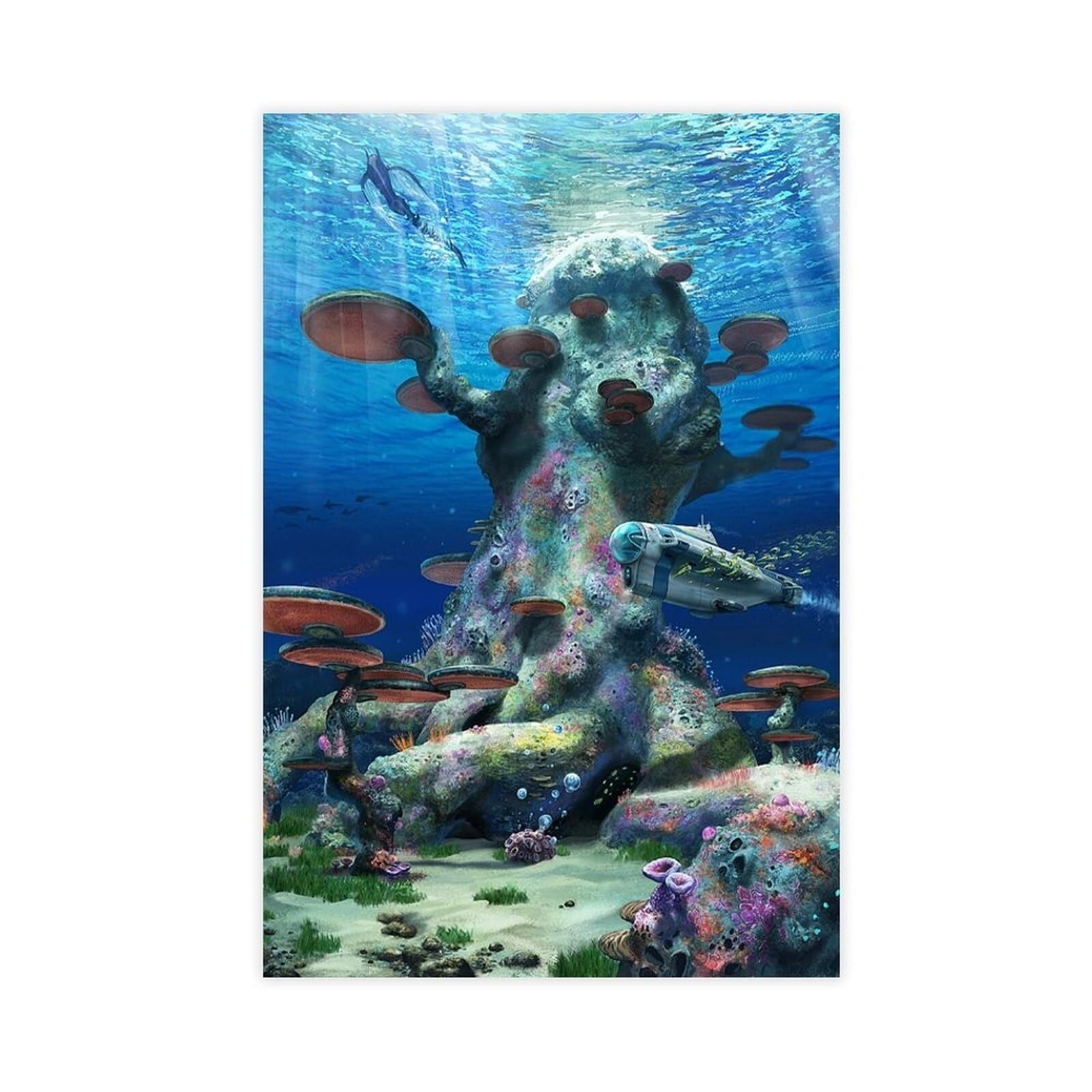 Subnautica Games Poster 19 Canvas Poster Wall Art Decor Print Picture ...