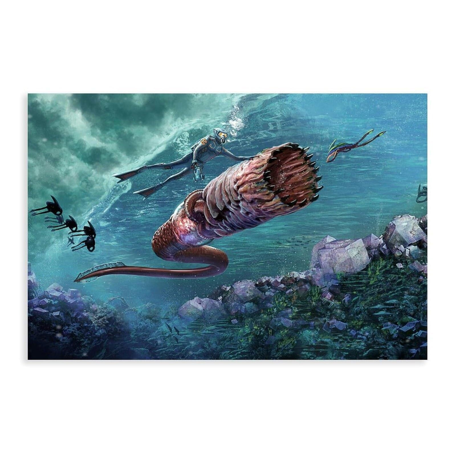 Subnautica Games Poster 37 Canvas Poster Bedroom Decor Landscape Office Room Decor Gift ...
