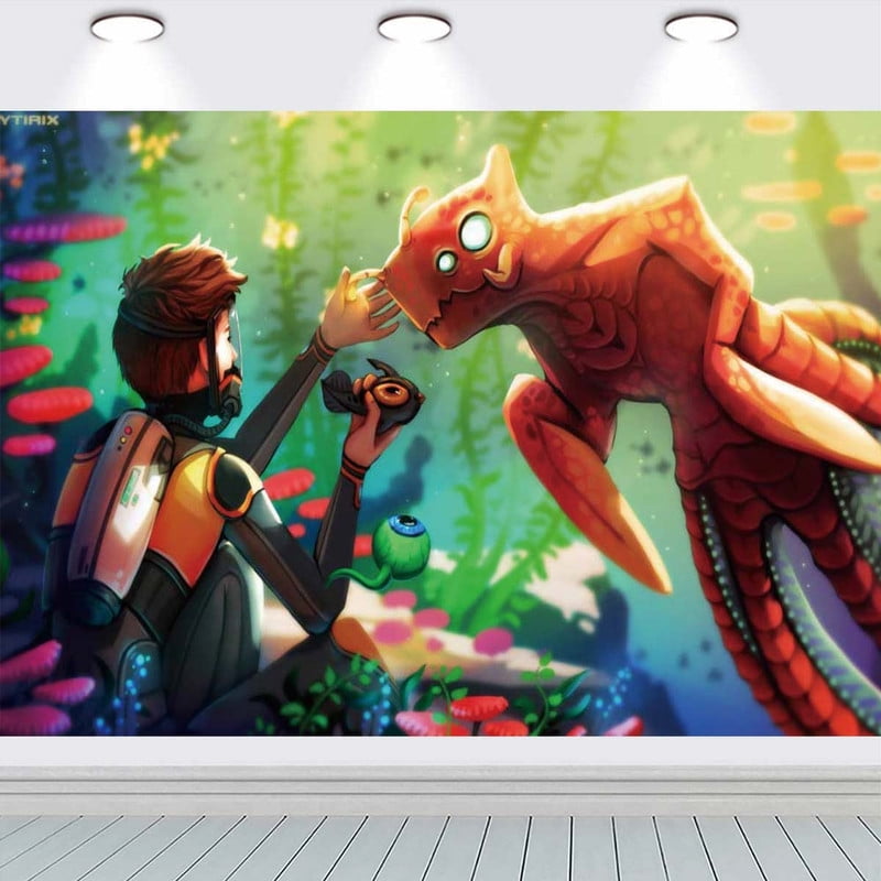Subnautica Party Supplies Backdrop Banner Poster Birthday Decorations ...