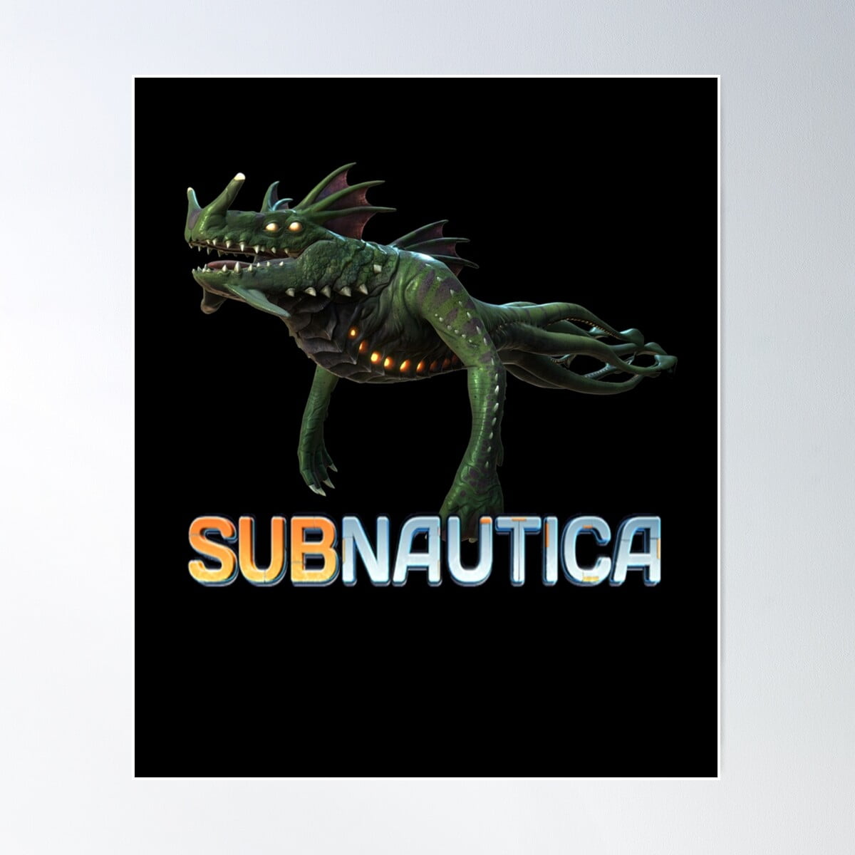 Subnautica - Sea Dragon Leviathan Poster Wall Art, Modern Wall Decor ...
