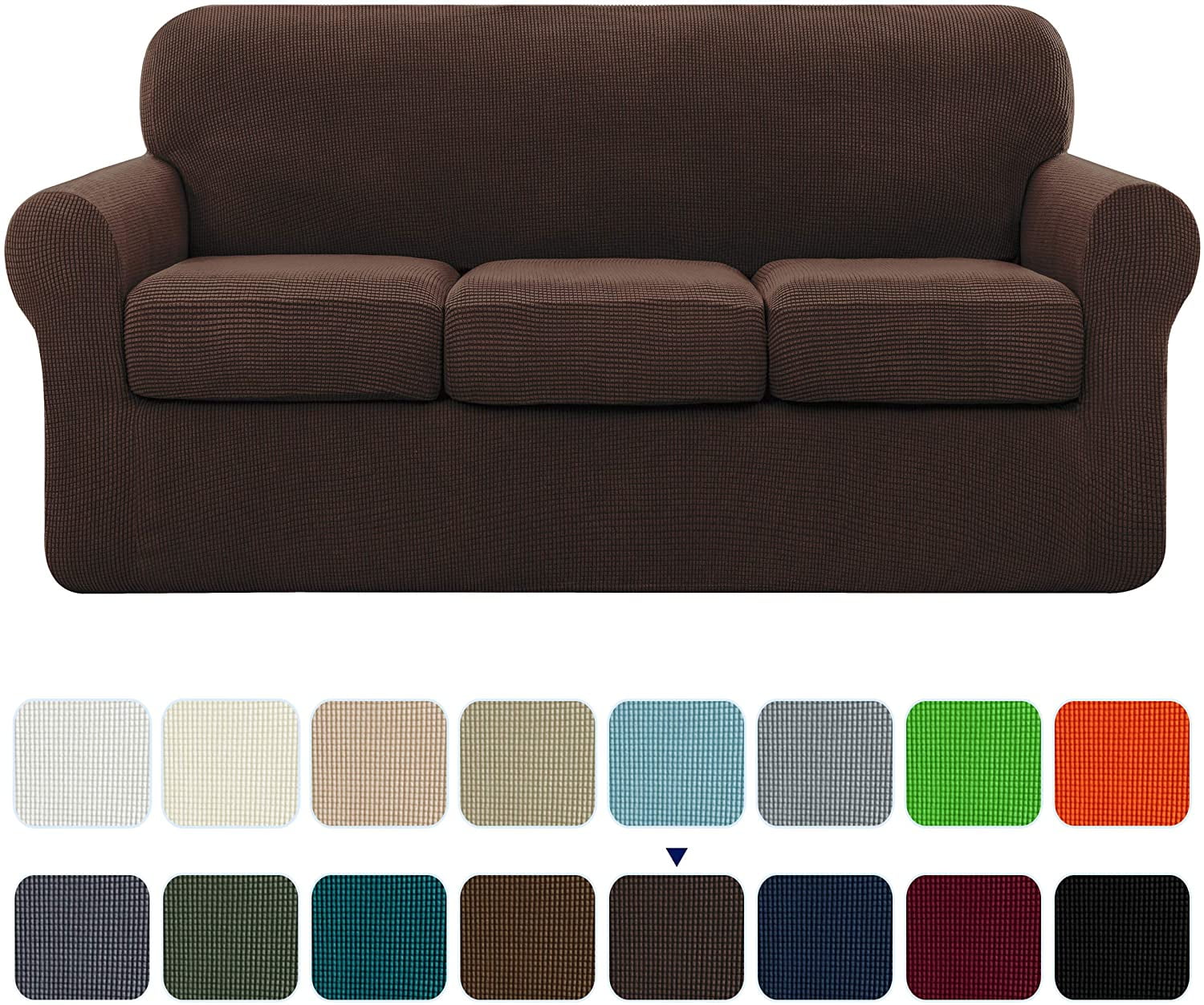 Subrtex 4-Piece Stretch Textured Grid Sofa Cover Slipcover,Separate ...