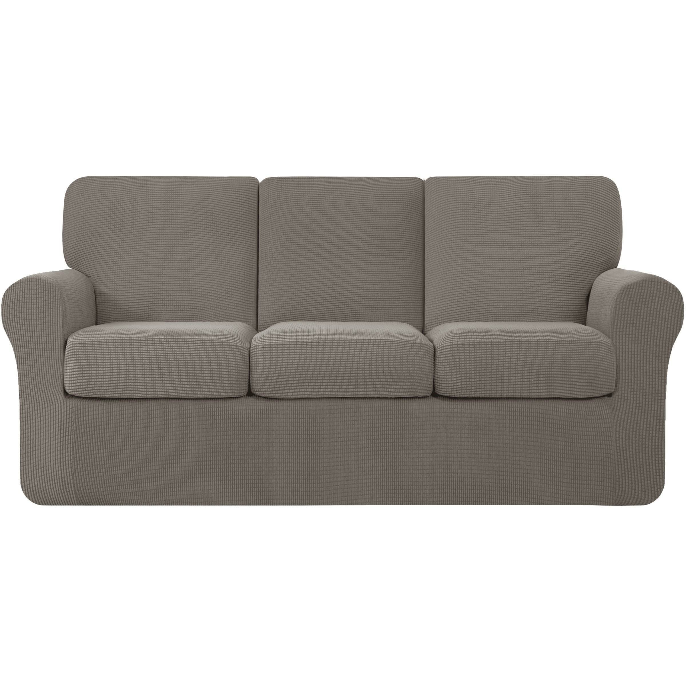 Subrtex 7-Piece Fitted Furniture Slipcover Sets with Stretch Sofa ...