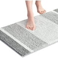 Subrtex Bathroom Rugs Chenille Plush Bath Mat Water Absorbent,16"x24 ...