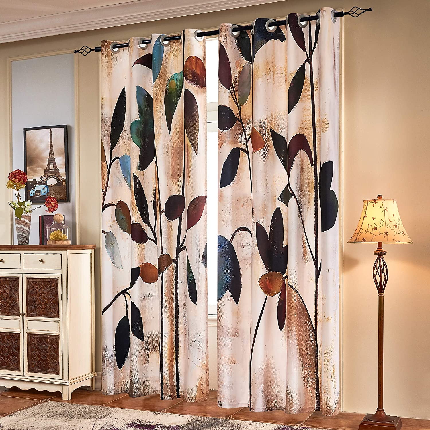Free Shipping! Subrtex Printed Colorful Room Darkening Thermal ...