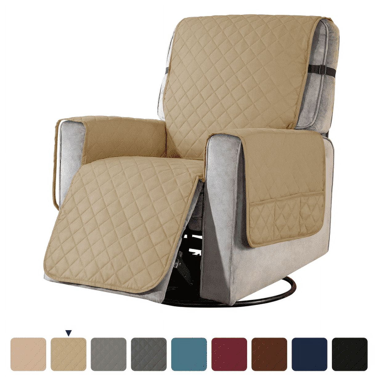 Subrtex Recliner Chair Cover Reversible Recline Sofa Slipcover with ...