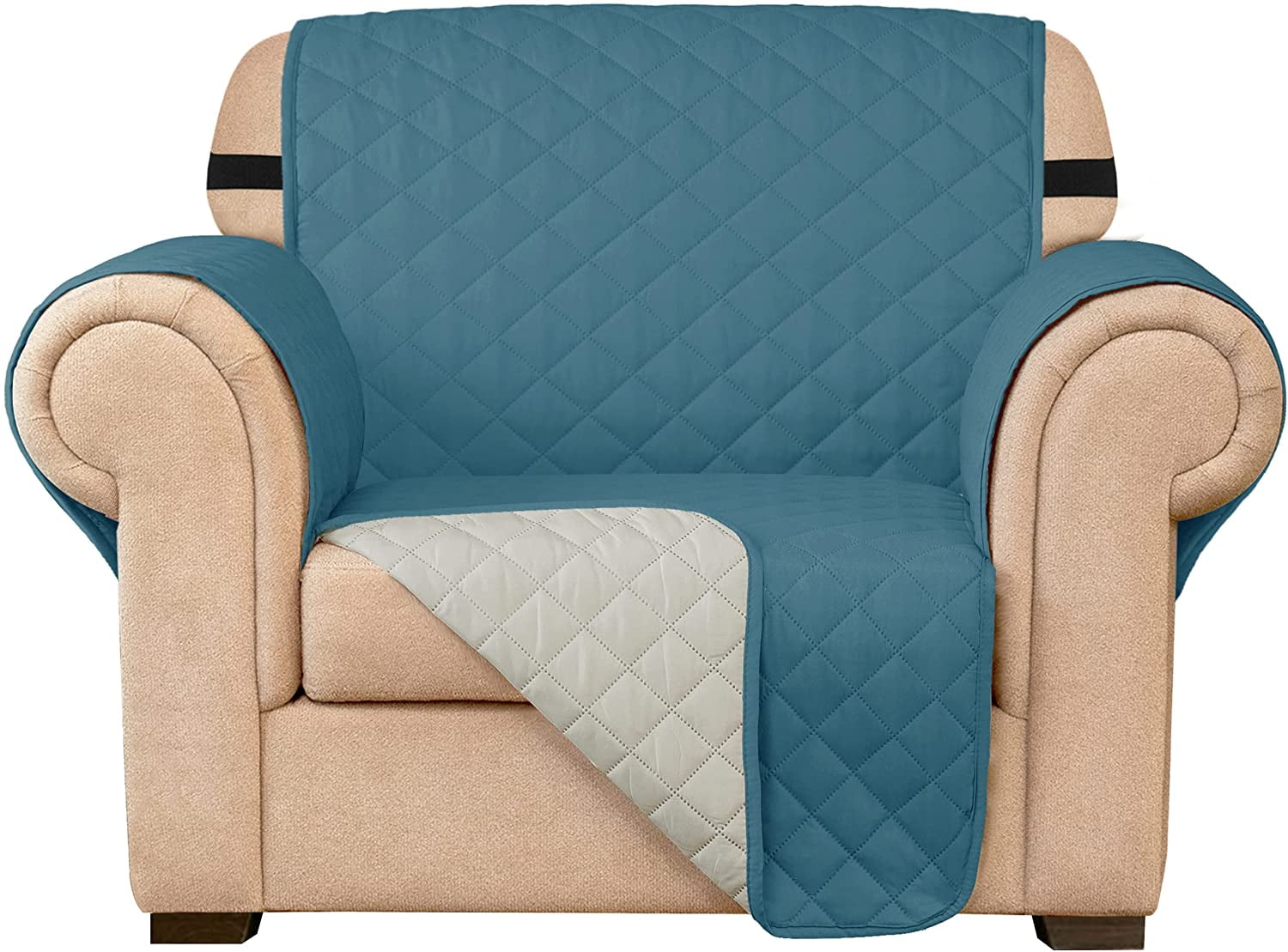 Subrtex Reversible Sofa Slipcover Quilted Couch Cover,XL Chair ...