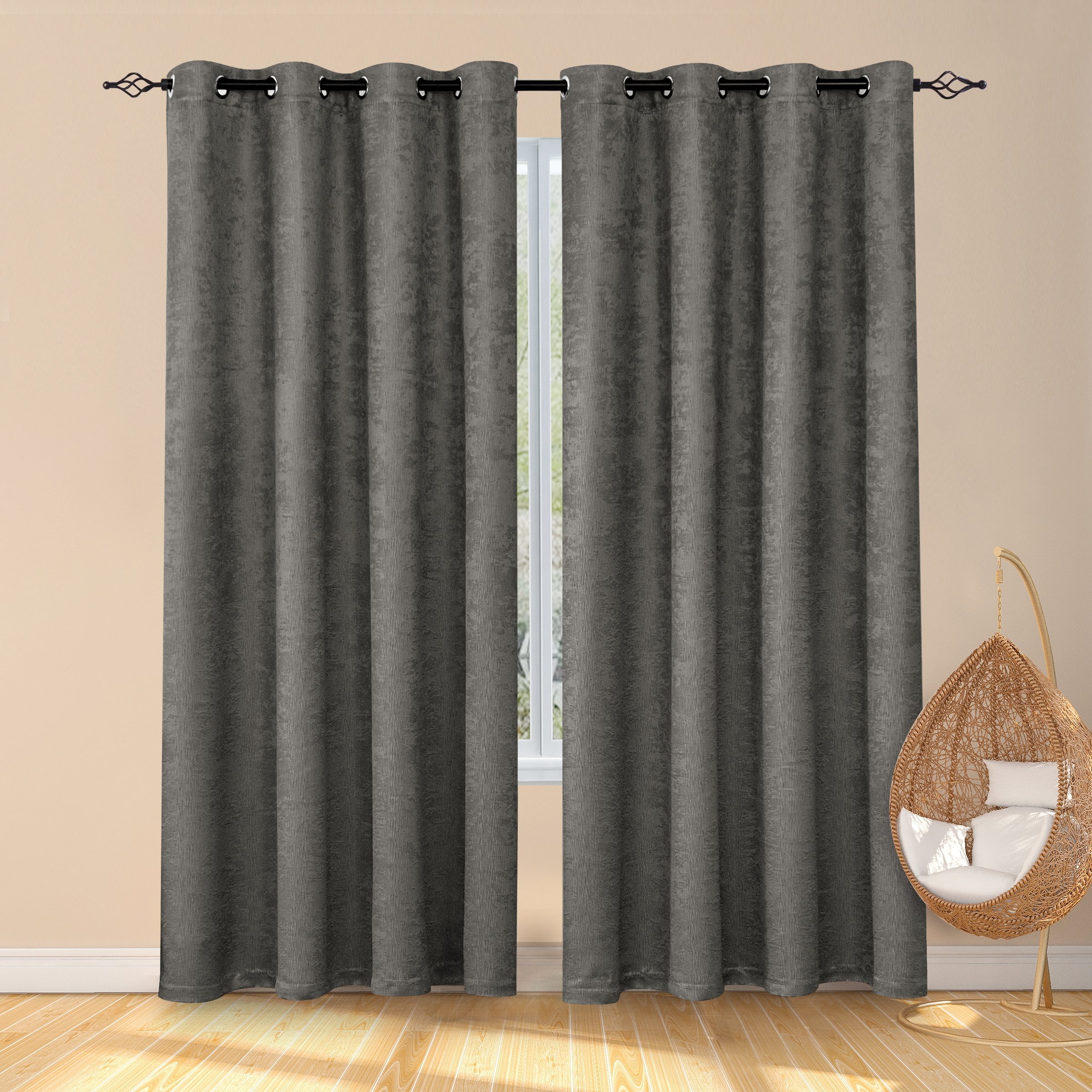 "Subrtex Blackout Curtains for Bedroom, Thermal Insulated, Noise ...