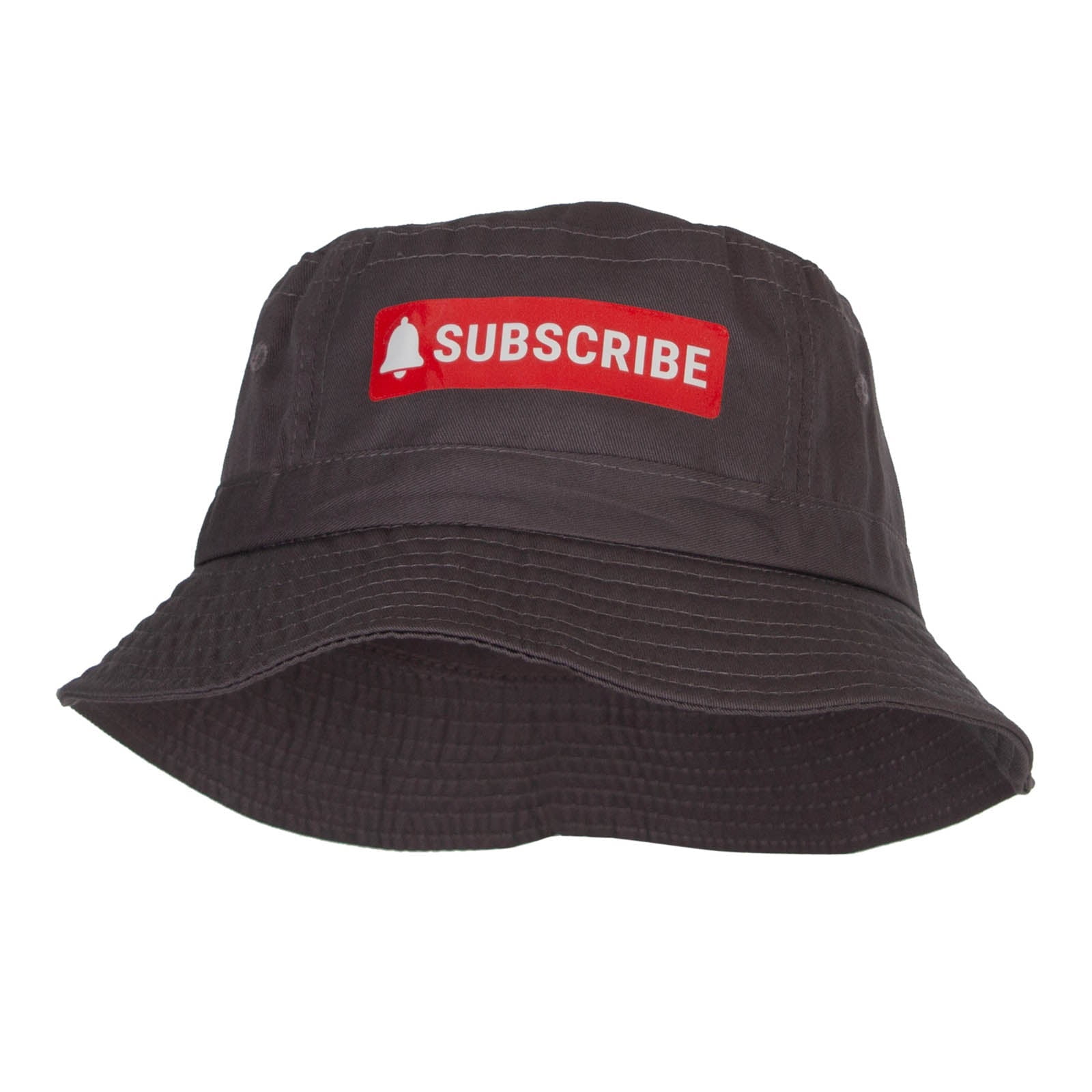 Subscribe Button Heat Transfer Bucket Hat - Charcoal OSFM - Walmart.com