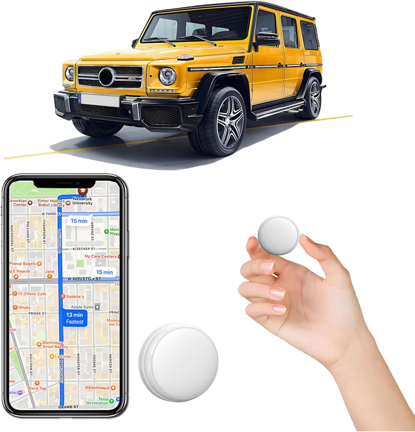 No Subscription Vehicle GPS Tracker Portable Car GPS Tracker Mini ...