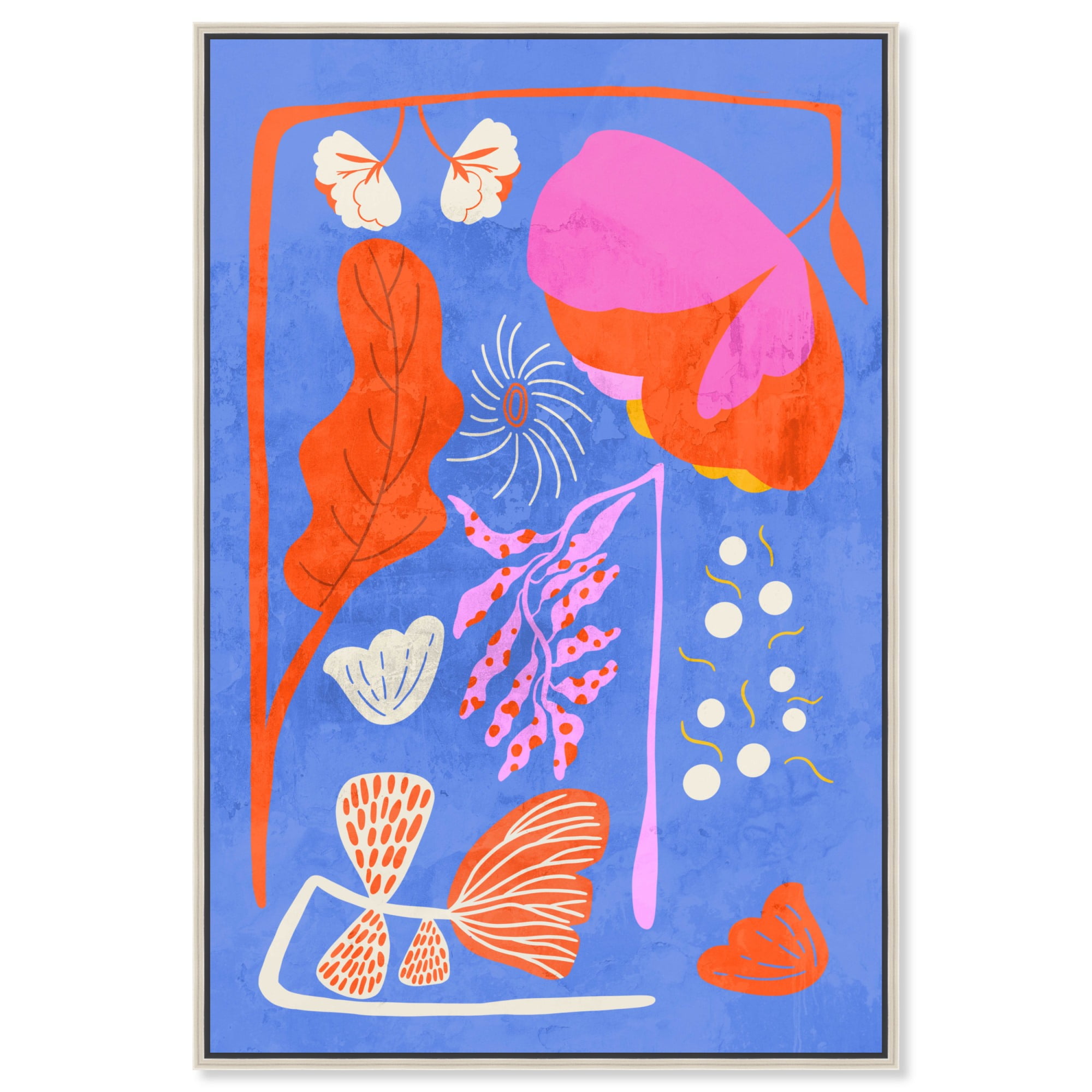 Subsoil Reaping Canvas Maximalist Art Print by Art Remedy, Silver Frame ...