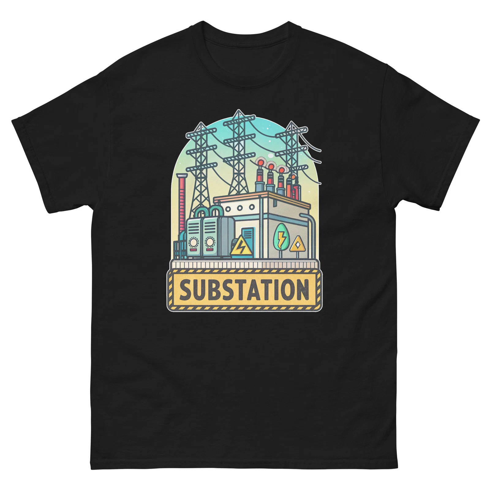 Substation Everyday Location Building Place T-Shirt - Walmart.com