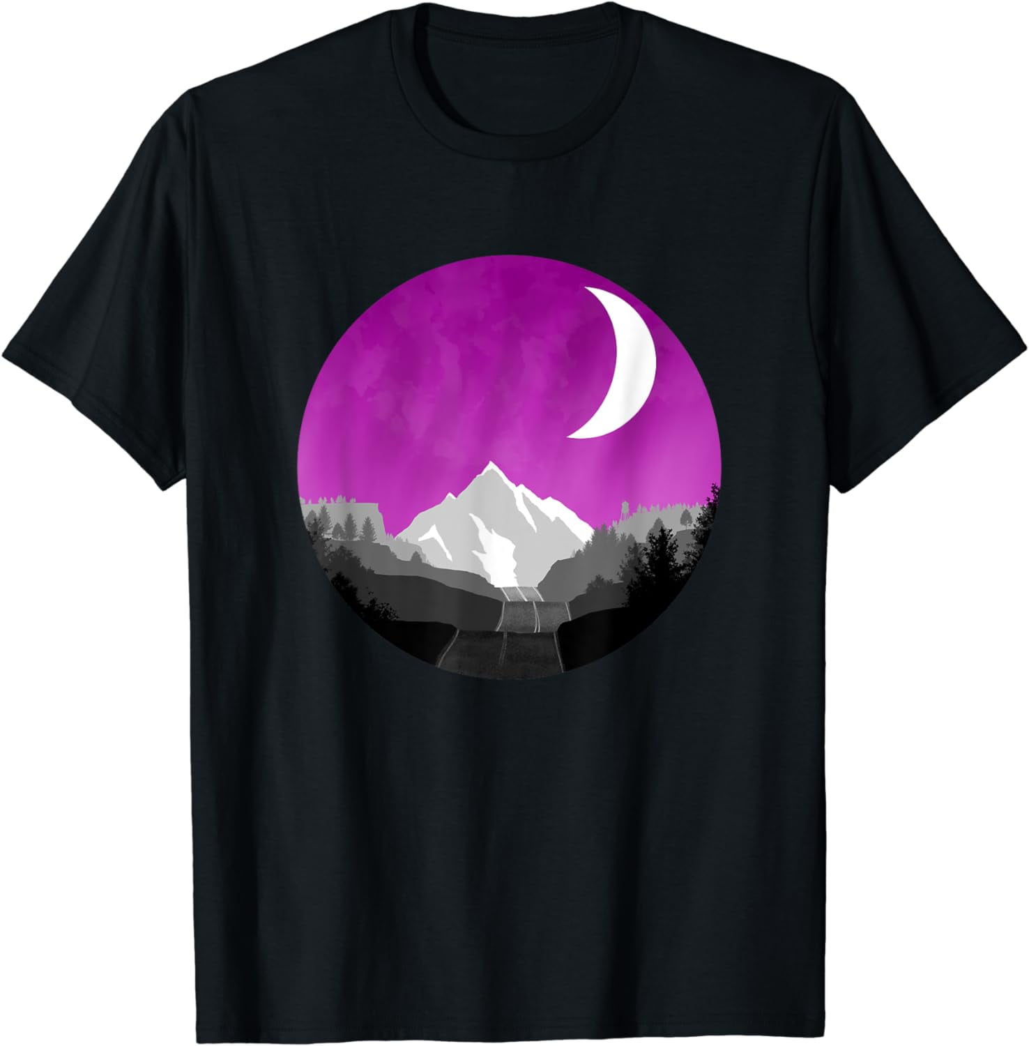 Subtle Ace Pride Flag (Night Mountain Landscape) T-Shirt - Walmart.com