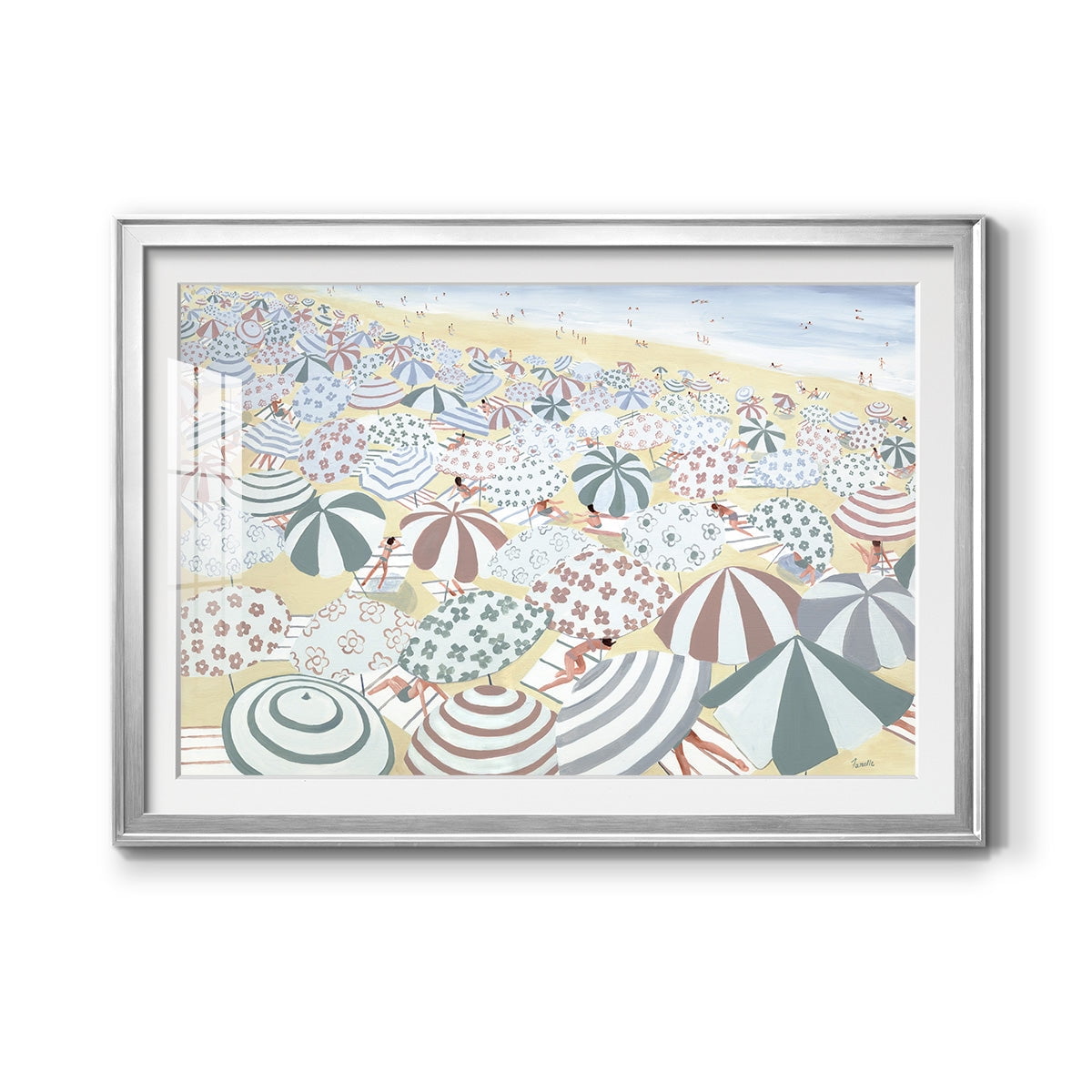 Subtle Beach Premium Framed Print - Ready to Hang - Walmart.com