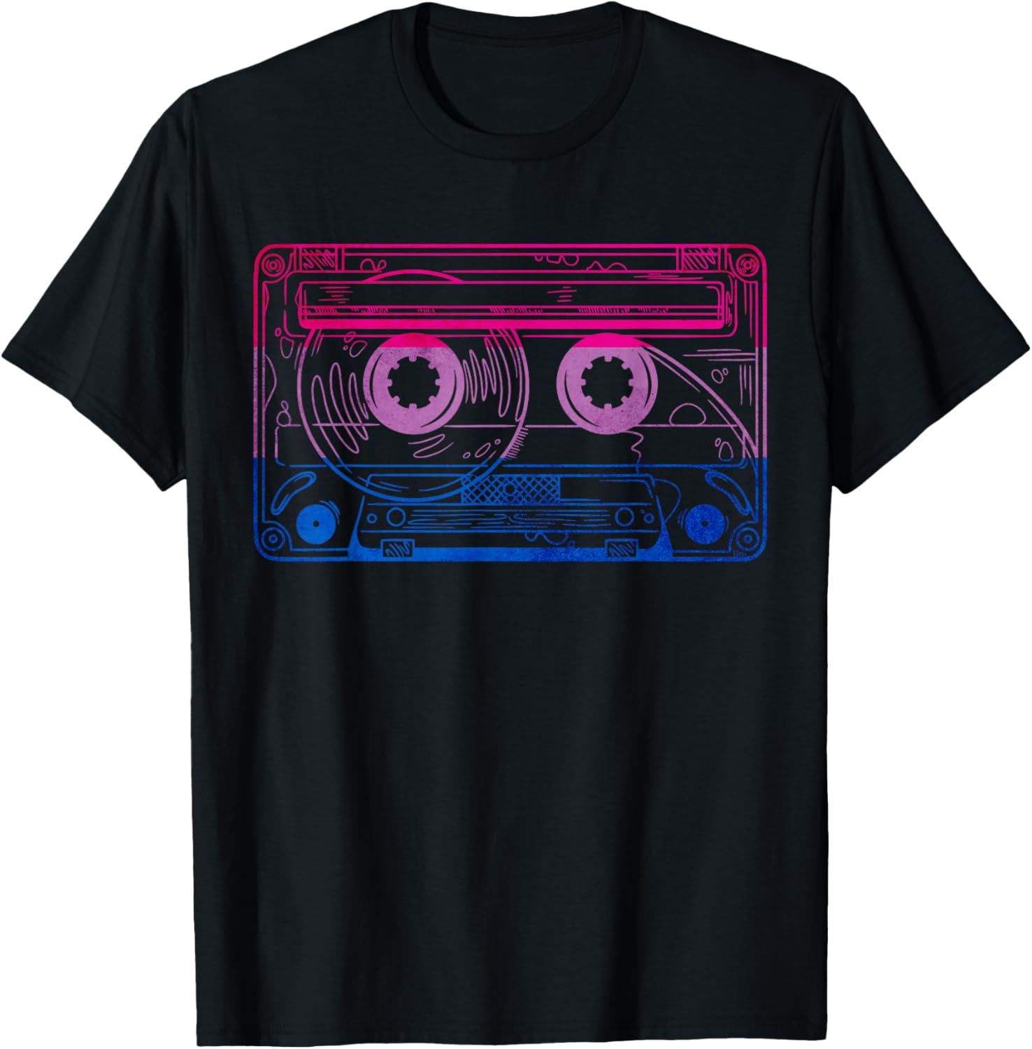 Subtle Bisexual Bi Pride Flag Cassette T-Shirt - Walmart.com