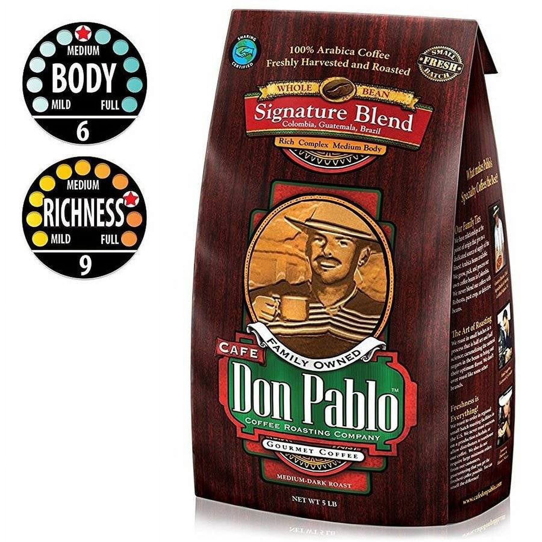 Subtle Earth Organic Whole Bean Coffee, Medium-Dark Roast, 5 Lb ...