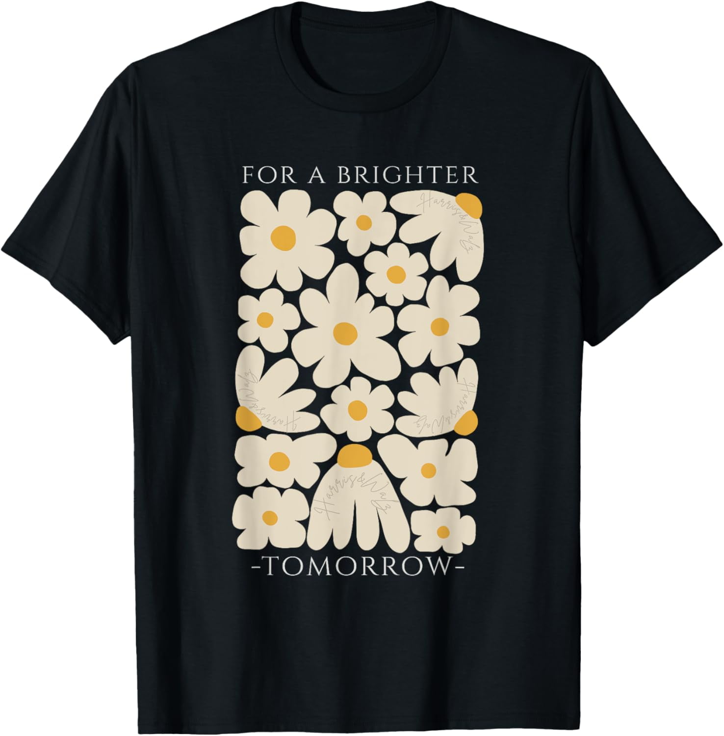 Subtle Flower Harris Walz 2024 For A Brighter Tomorrow Funny Creative ...