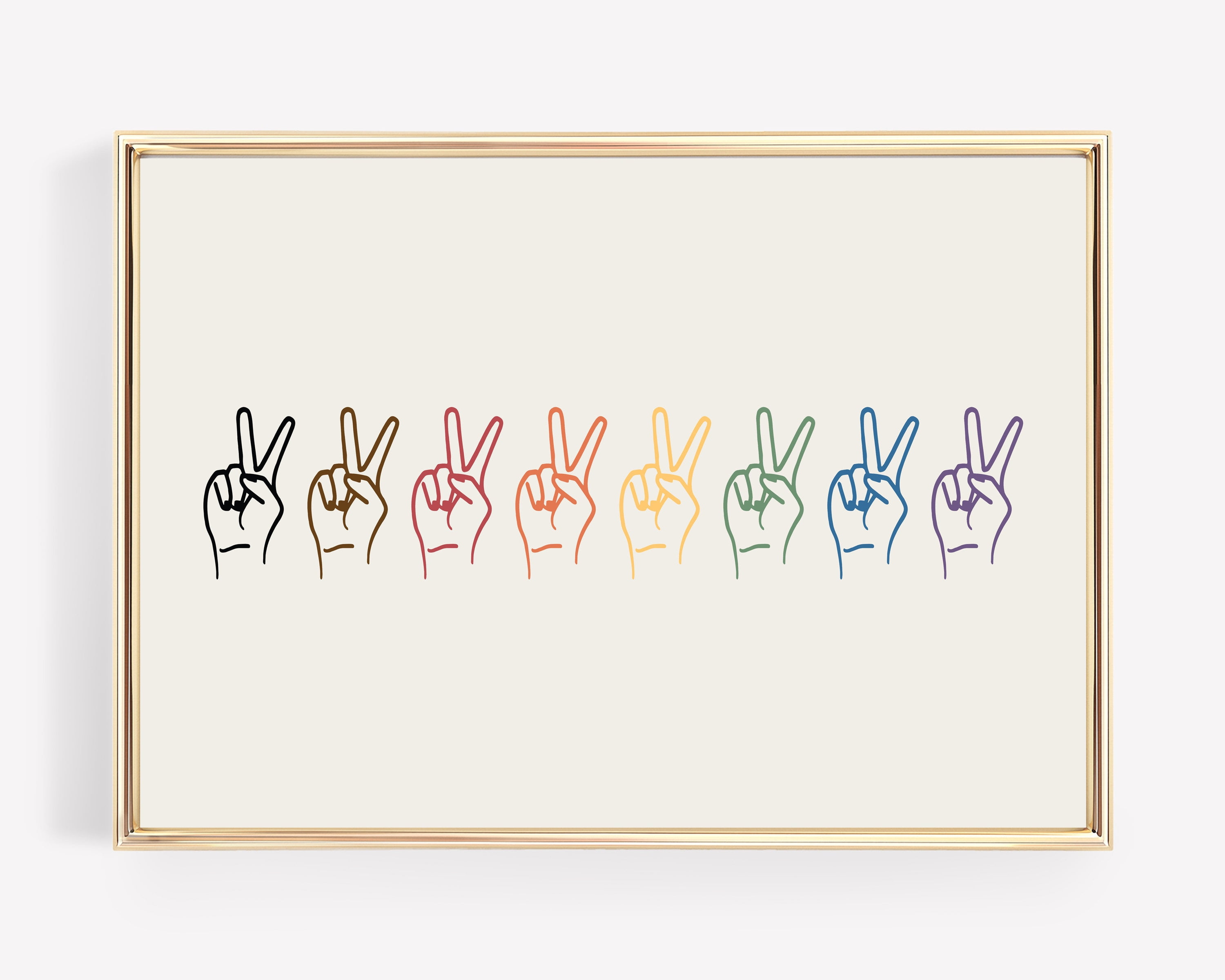 Subtle Pride Wall Art | LGBTQ Pride Decor | Rainbow Art Print | Queer ...