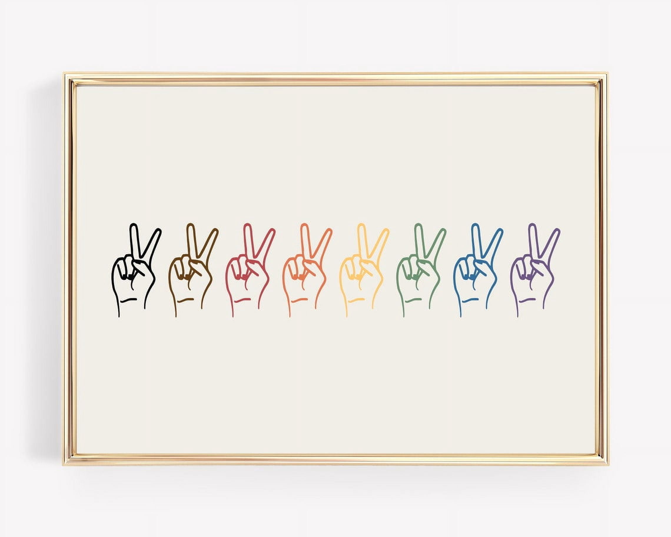 Subtle Pride Wall Art Lgbt Pride Decor Pride Office Decor Lgbtq Gift ...