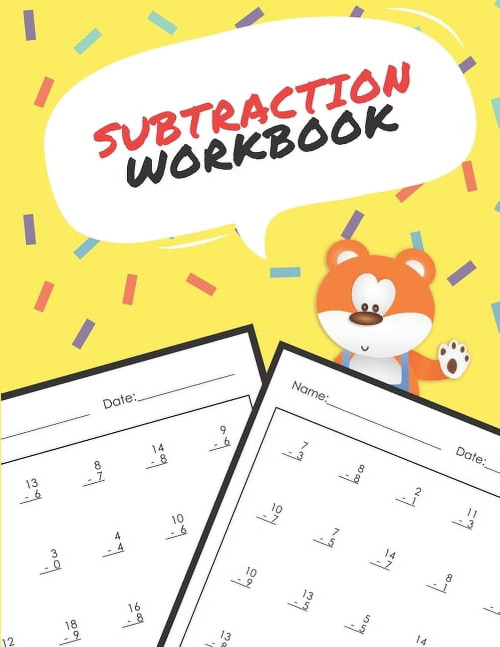 Subtraction Workbook Subtraction Workbook: One Page A Day Math Single ...