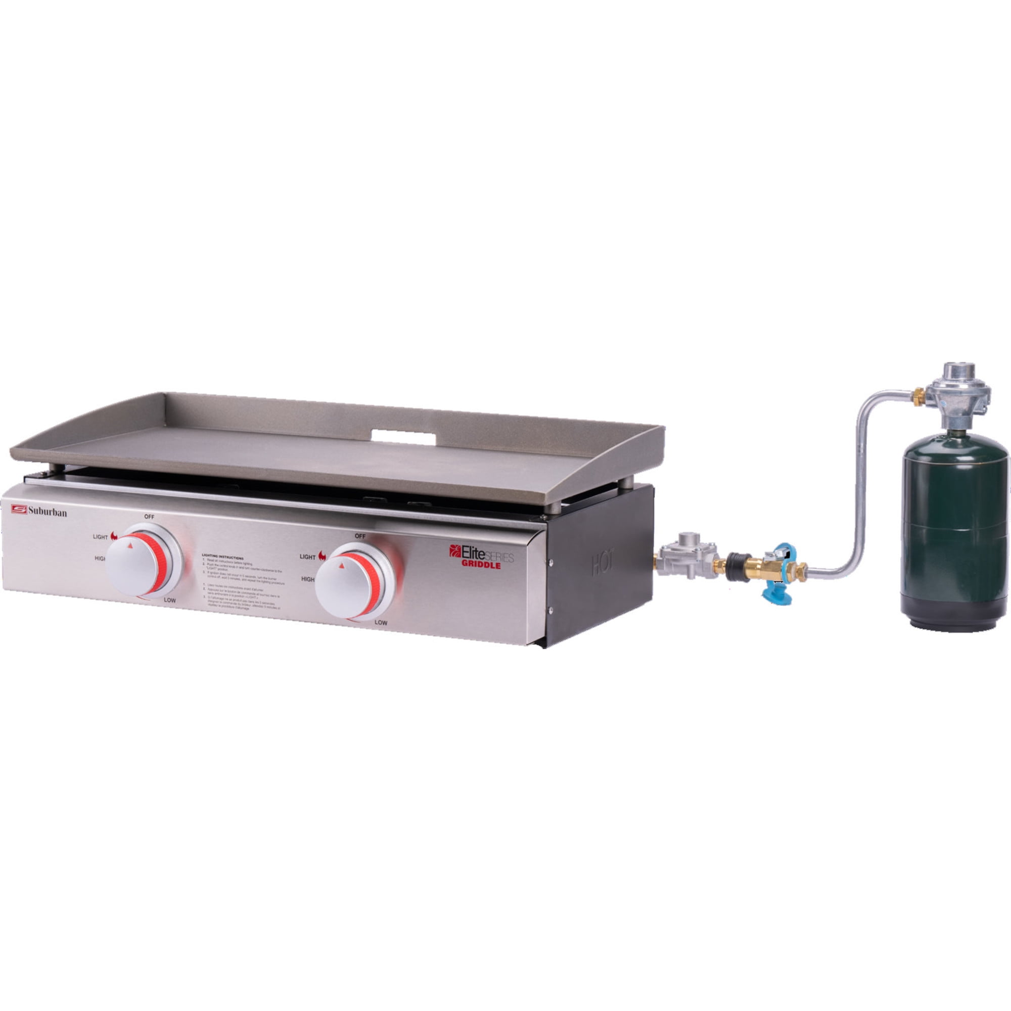 Suburban 4063A 23" Griddle with Quick Connect and 1 lb. Bottle Adapter ...