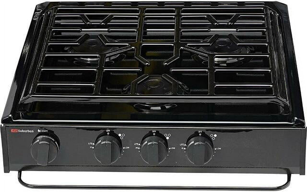 Suburban Manufacturing 3600A 3 Burner Slide-in RV Cooktop Stove ...