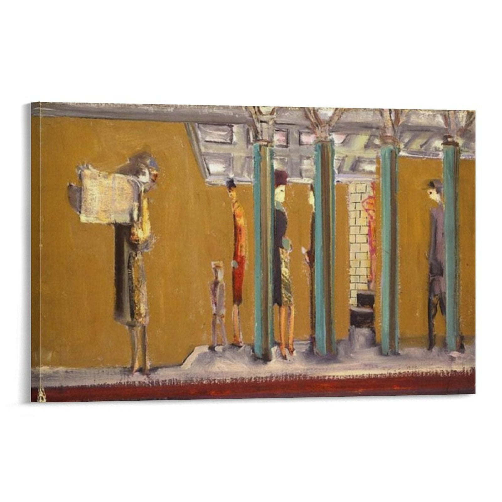 Subway 1937 by Mark Rothko Canvas Wall Art Poster Decorative Bedroom ...