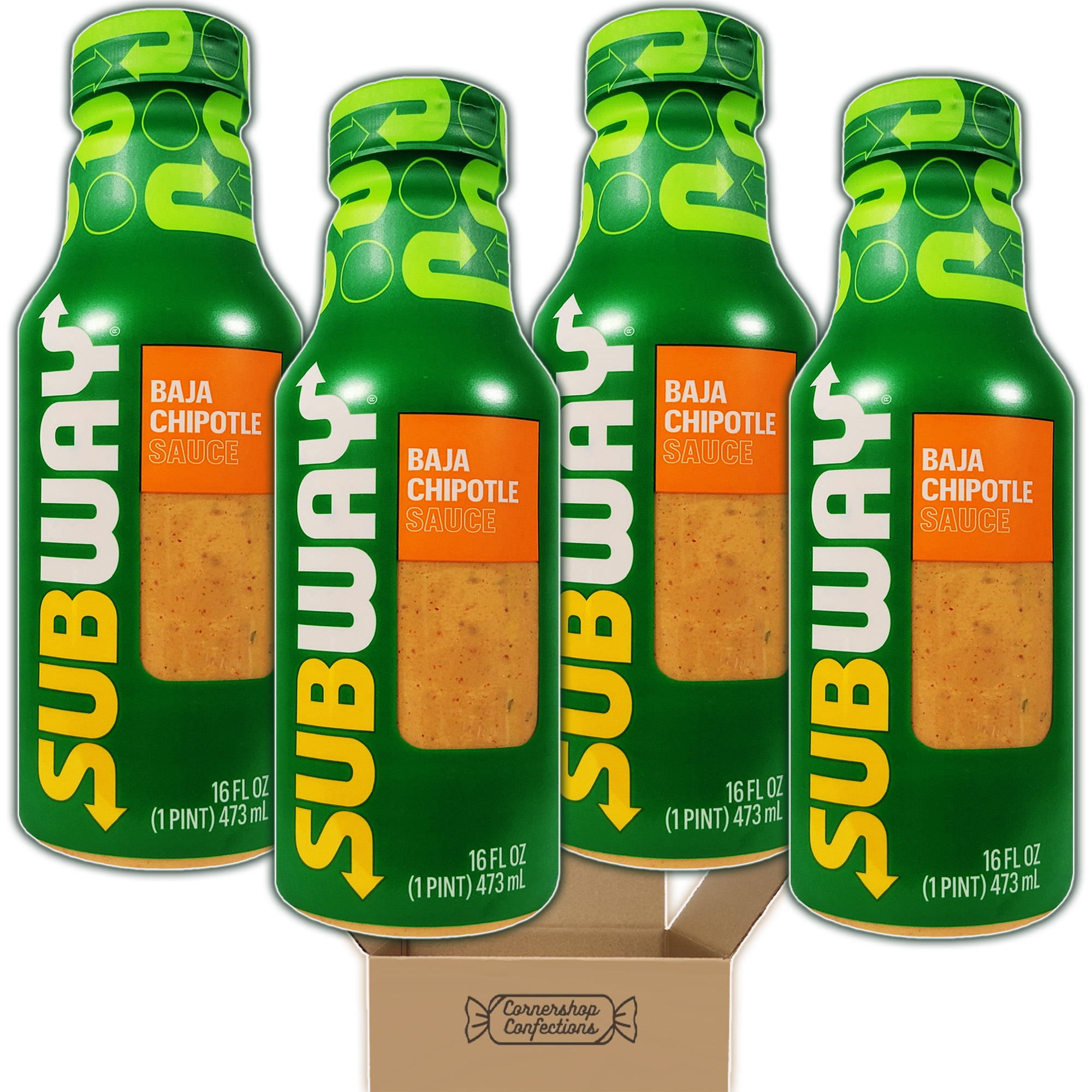 Subway Baja Chipotle Flavored Sauce Bundle Pack - 4 Individually Sealed ...