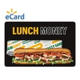 Subway Lunch Money $15 e-Gift Card [Email Delivery] - Walmart.com
