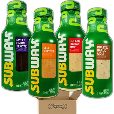 Subway Sweet Onion Teriyaki Sauce, 16 oz Bottle, Pack of 2, Asian ...