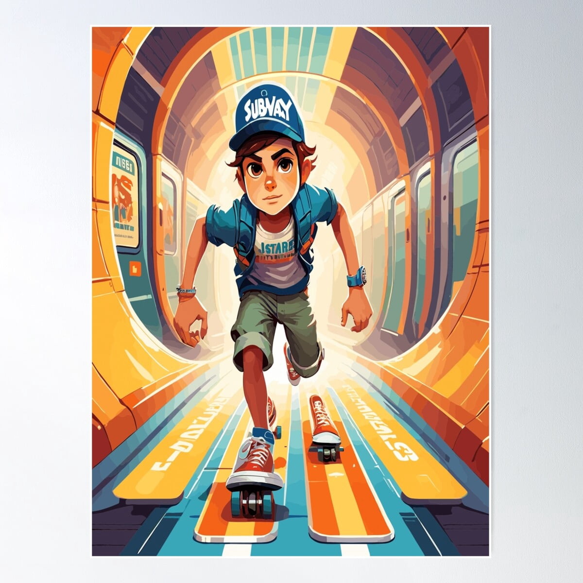 Subway Surfers Jake Surfer Poster, 24x36 UNFRAMED - Walmart.com