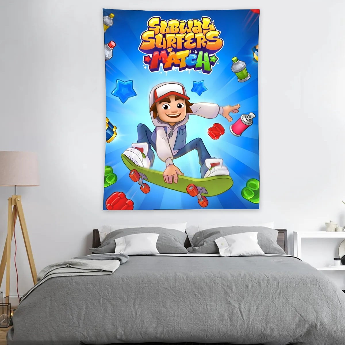 Subway Surfers Tapestry 40 x 60 Inches With Vivid Colors Realistic ...