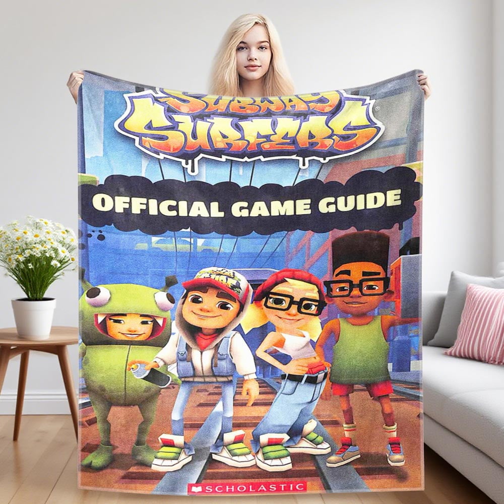 Subway Surfers Throw Blanket Birthday Gift for Girl Boy Women Flannel ...