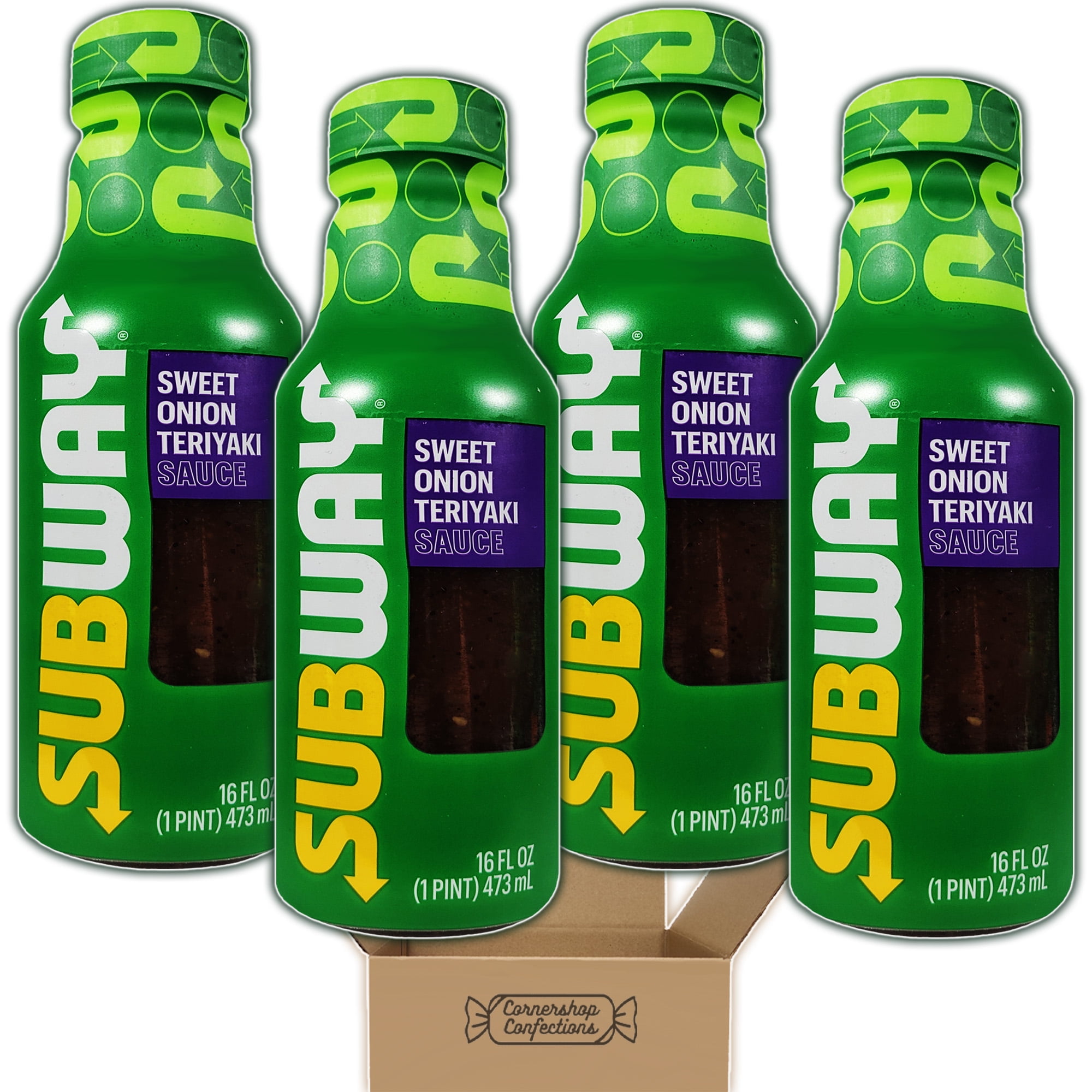 Subway Sweet Onion Teriyaki Flavored Sauce Bundle Pack - 4 Individually ...