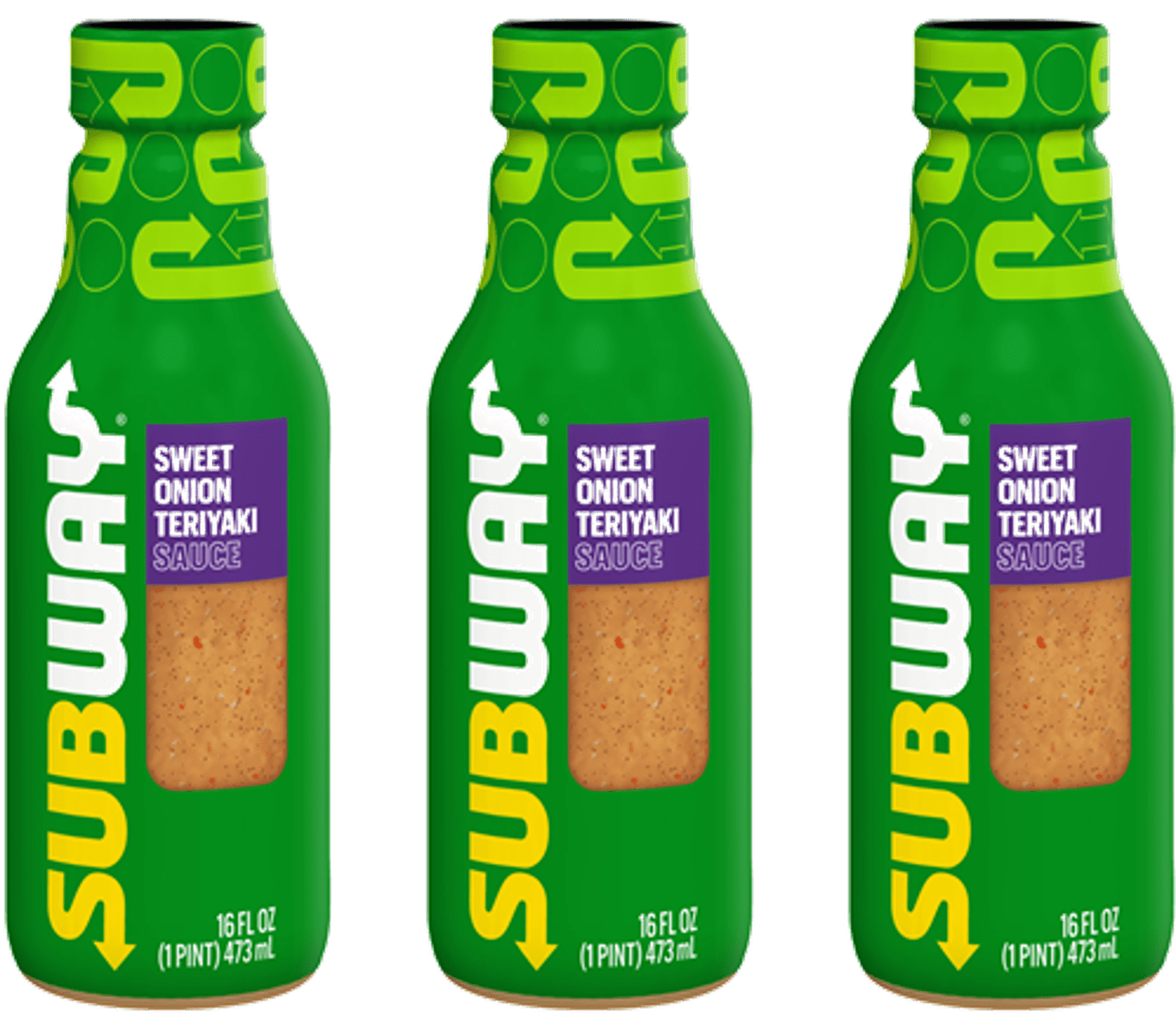 Subway Sweet Onion Teriyaki Sauce for Marinade & Dipping, 3-Pack 16 fl ...
